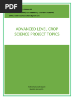 ZIMSEC A Level Crop Science Specimen Paper | PDF | Photosynthesis | Soil