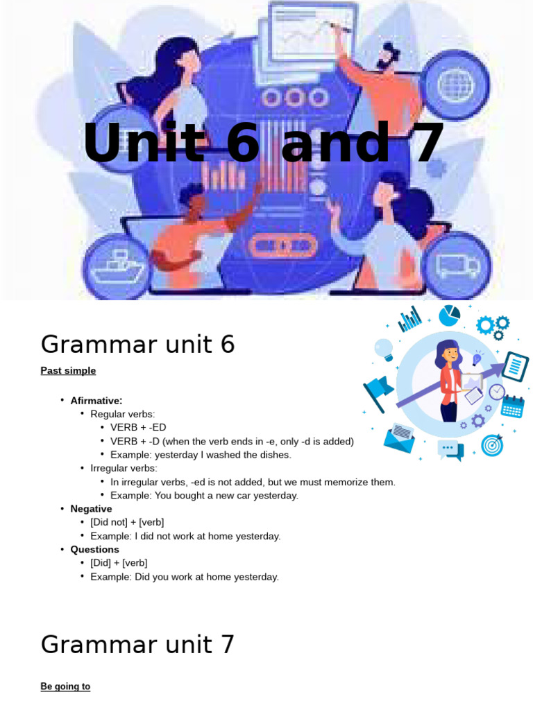 Grammar and Vocabulary Units 6-7 Guide | PDF