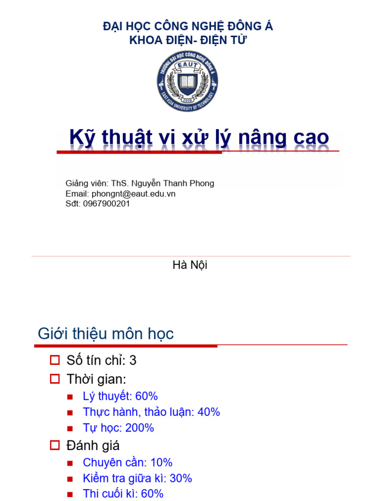 C00-Gioi thieu mon hoc | PDF