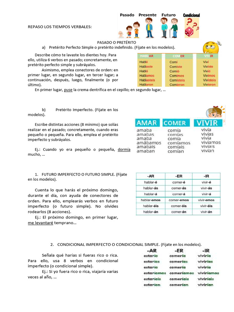 Verbos Sit Uaciones | PDF