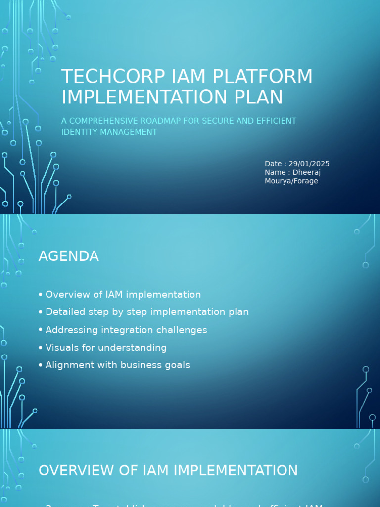 Techcorp Iam Platform Implementation Plan | PDF | Cloud Computing | Computer Security