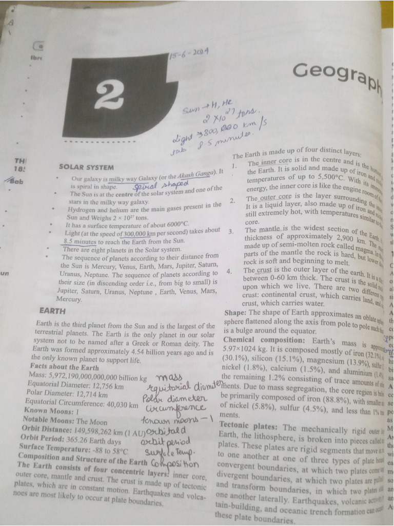 Geography Notes | PDF