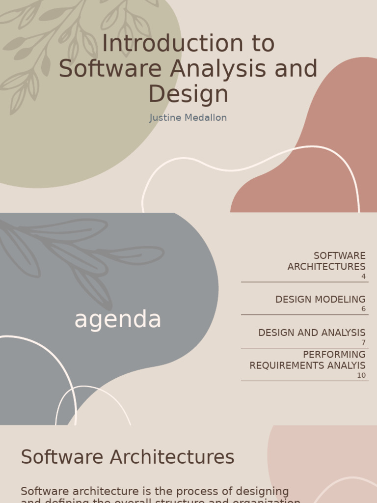 Introduction To Software Analysis and Design MEDALLON | PDF | System ...