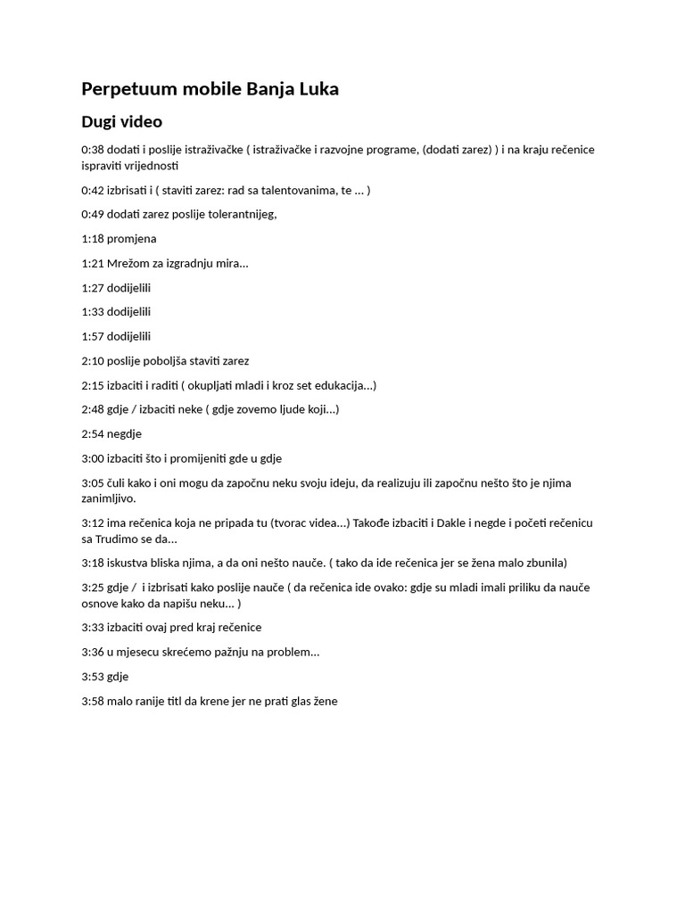 Perpetuum Mobile Banja Luka | PDF