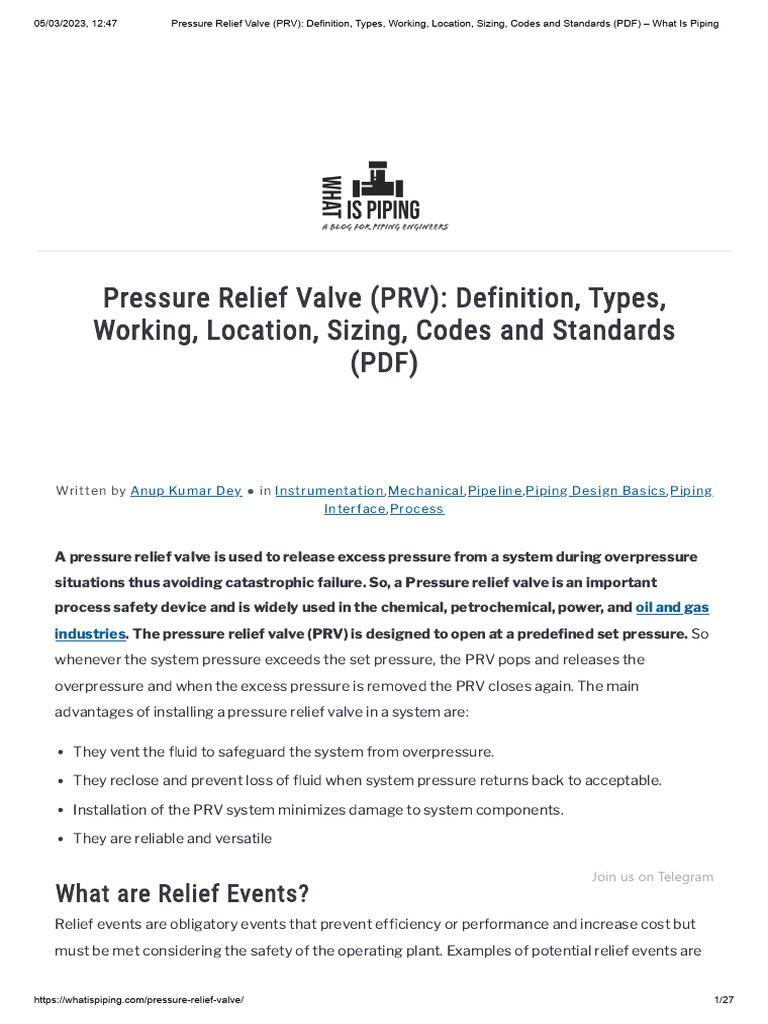 13.1 PSV - 2 | PDF | Valve | Mechanical Engineering