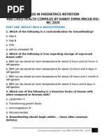 Pediatric MCQs and Answers Guide | PDF