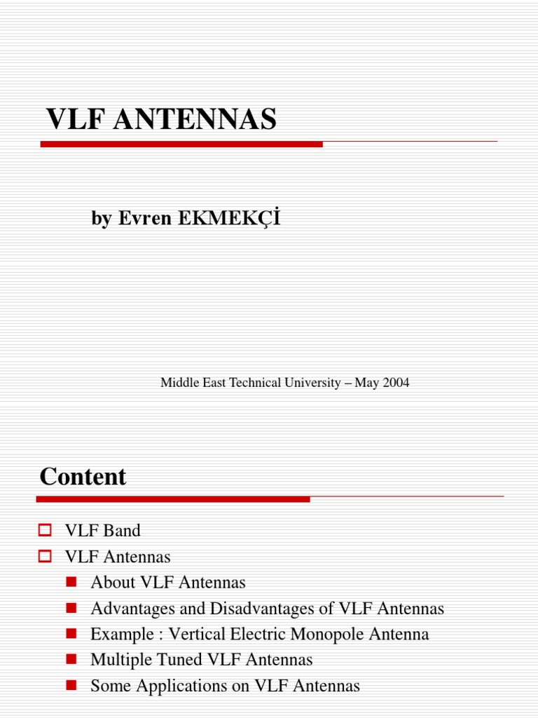 VLF Antennas | PDF | Antenna (Radio) | Telecommunications Engineering