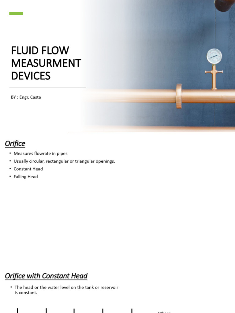 2425 - Module 2 - Fluid Flow Measuring Devices P2 | PDF | Chemical ...