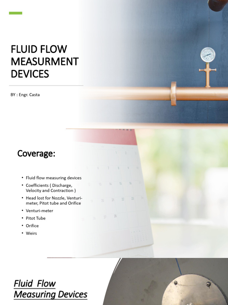 Fluid Flow Measurement Devices Guide | PDF | Applied And ...