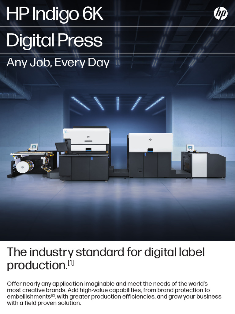 HP Indigo 6K Brochure | PDF | Magenta | Cyan
