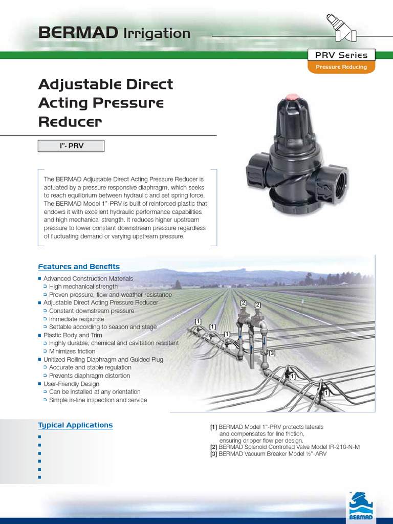 IR 1-PRV Product-Page English | PDF | Irrigation | Mechanical Engineering