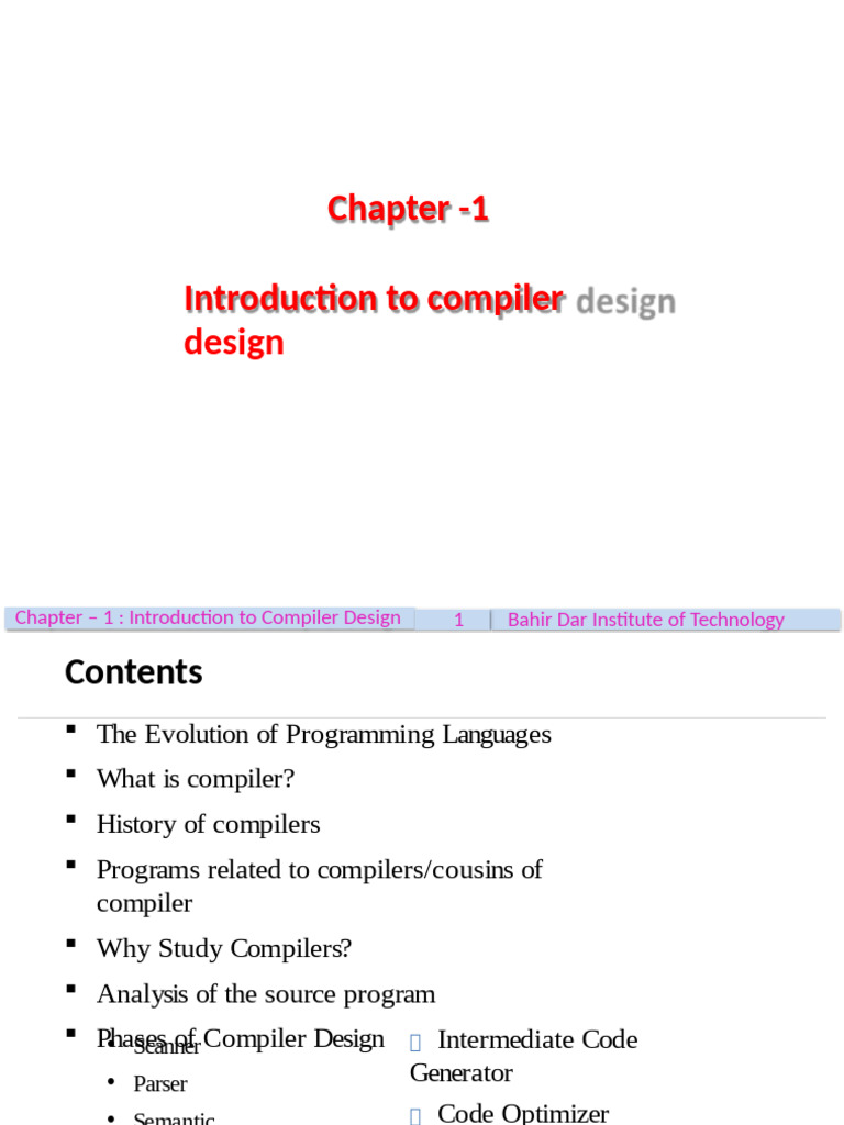 Ch1_Introduction | PDF | Compiler | Parsing