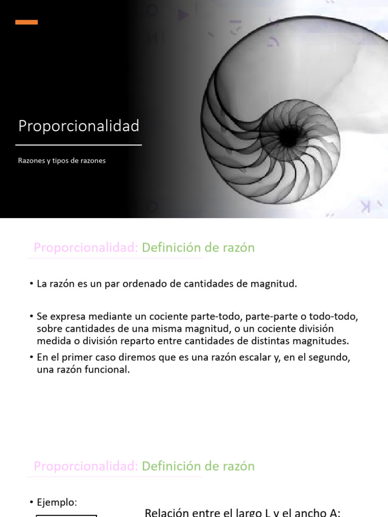 Definición de Razón y Tipos de Razón | PDF | Matemáticas