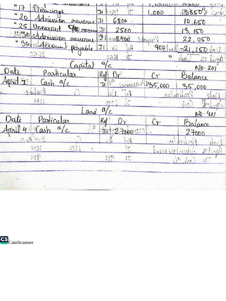 ACT-201 Ledger and Trial Balance (242002302) | PDF