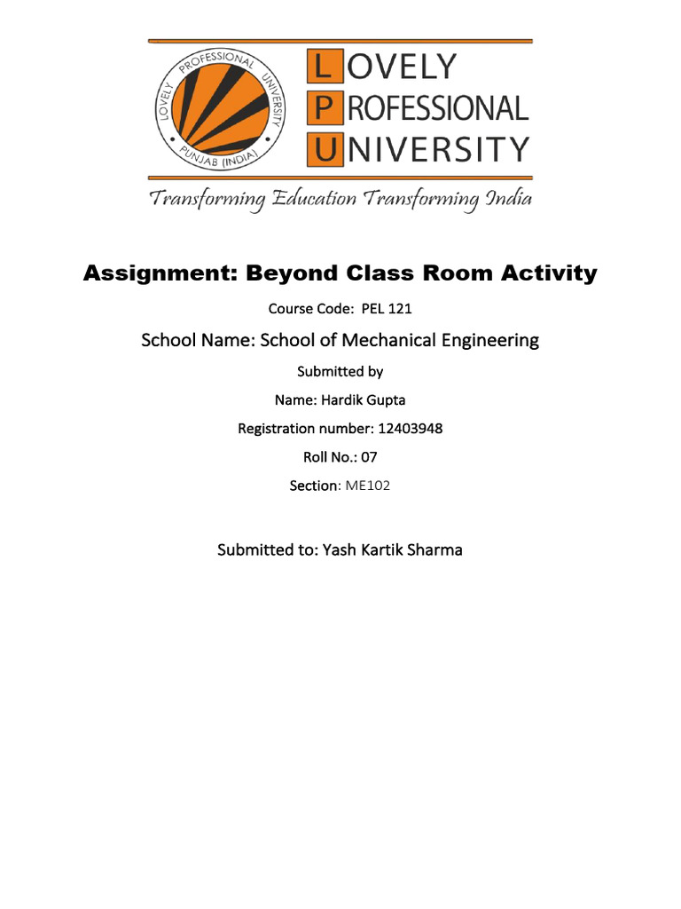 Assignment of Pel121 by Hardik | PDF