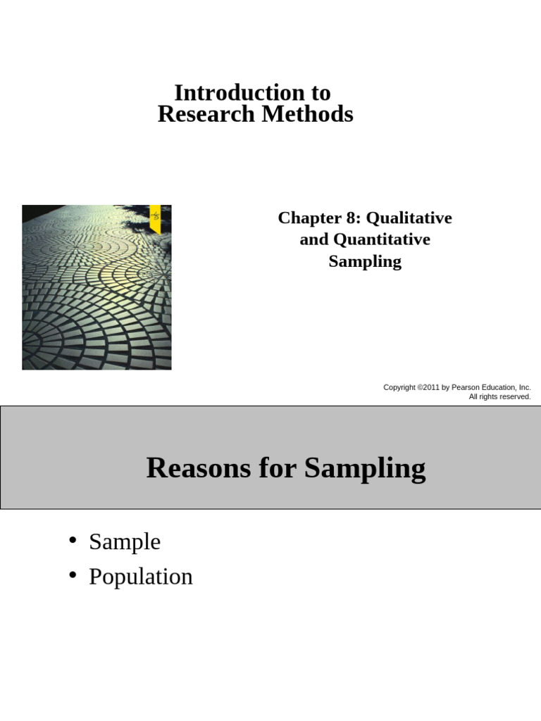 Chapter 08 - Qualitative and Quantitative Sampling - 7e | PDF ...