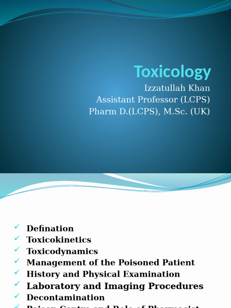 Toxicology Ppt | PDF | Poison | Toxicity