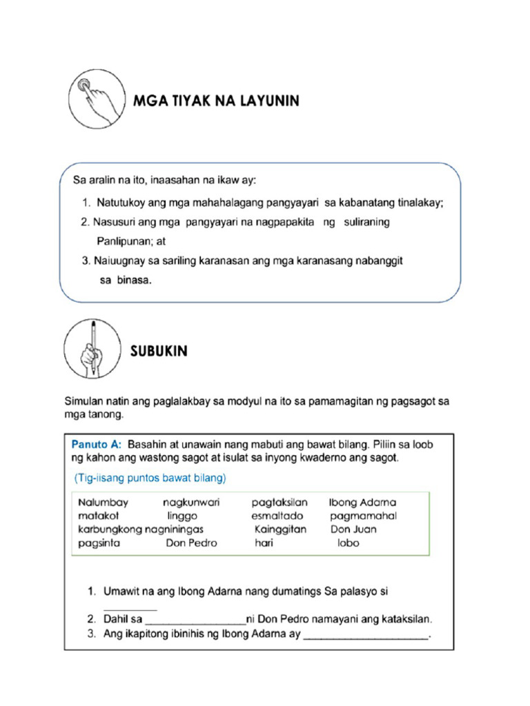 Sample Ibong Adorn Module | PDF