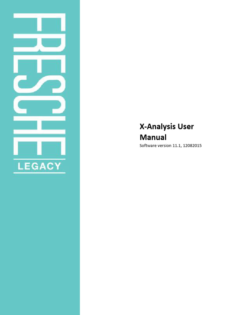 X-Analysis_User_Manual_11.1 | PDF | Library (Computing) | Databases