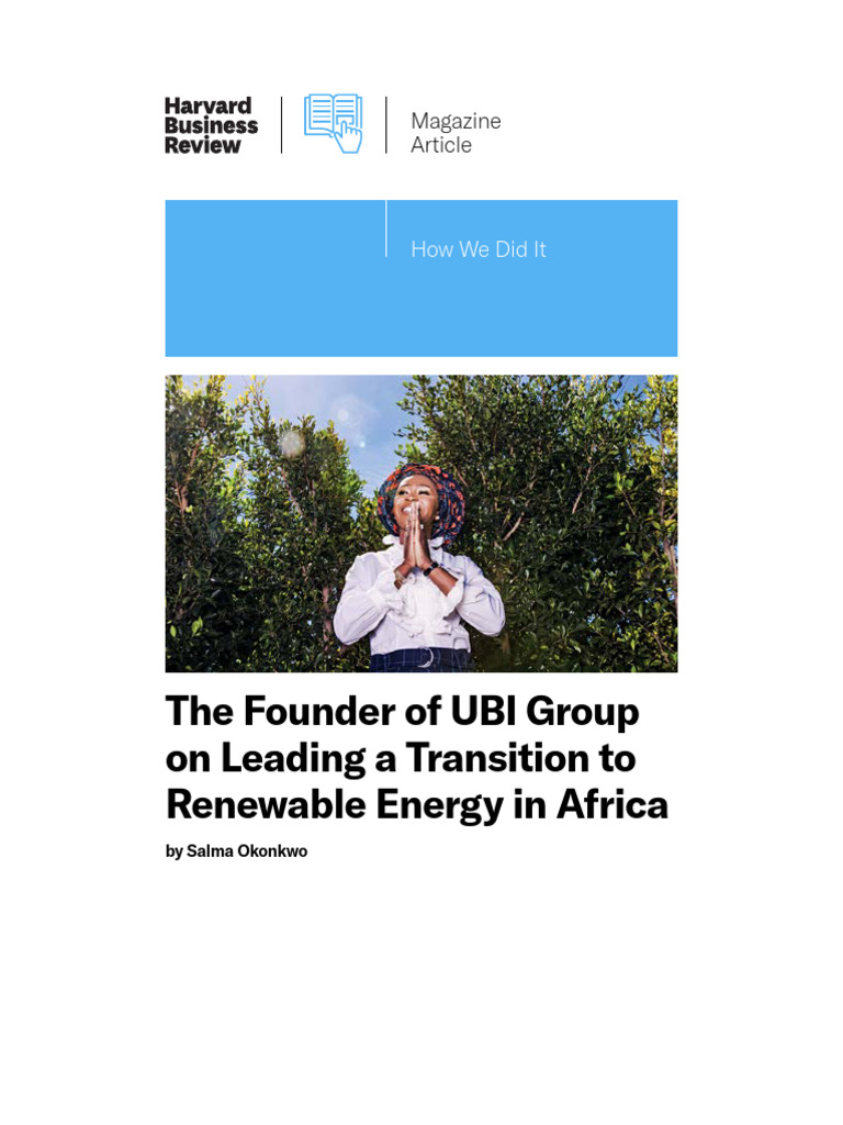 1 The Founder of UBI Group On Leading A Transition To Renewable Energy ...
