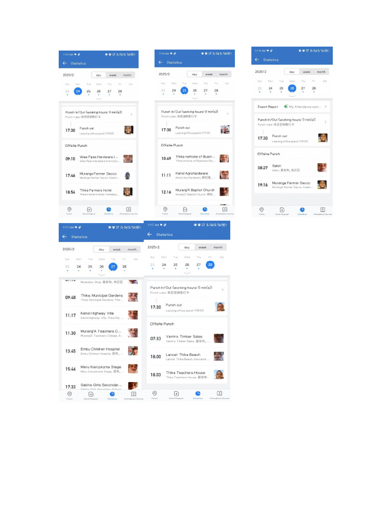 Feb 24-28 Punch Ins | PDF