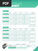 Cricket Score Sheet | PDF