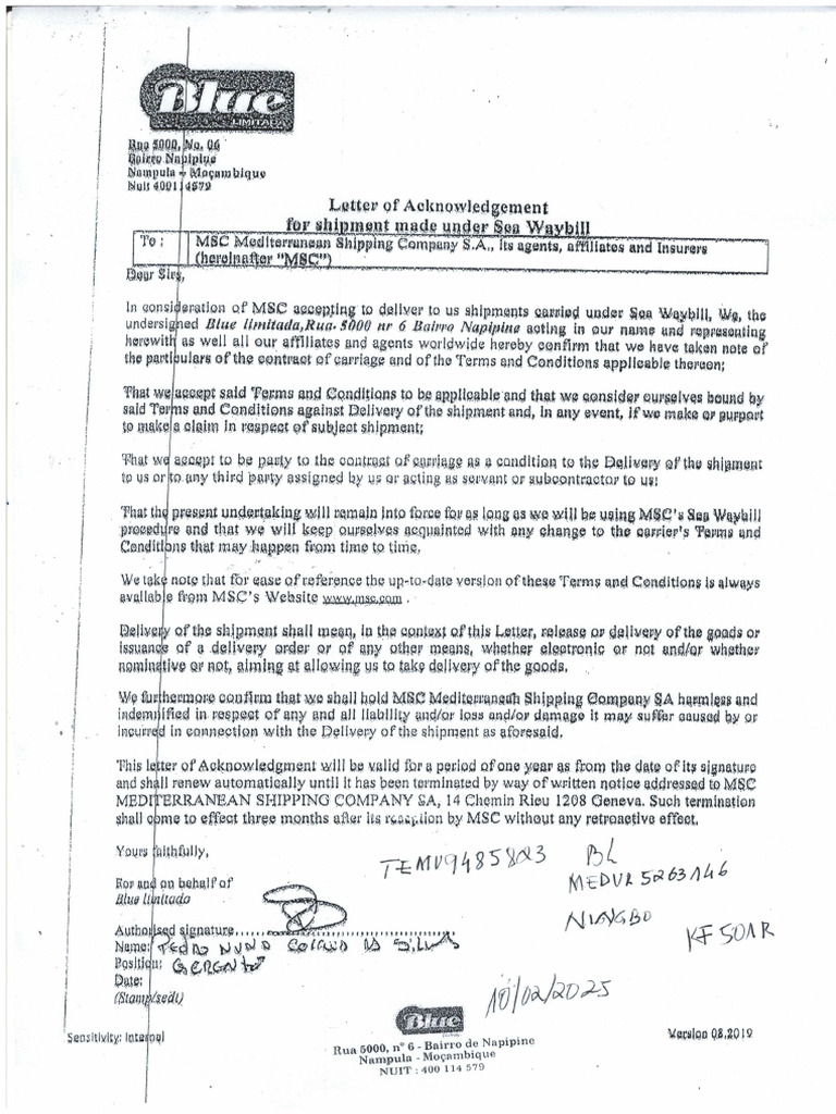 Medur Shipping Terms and Conditions | PDF