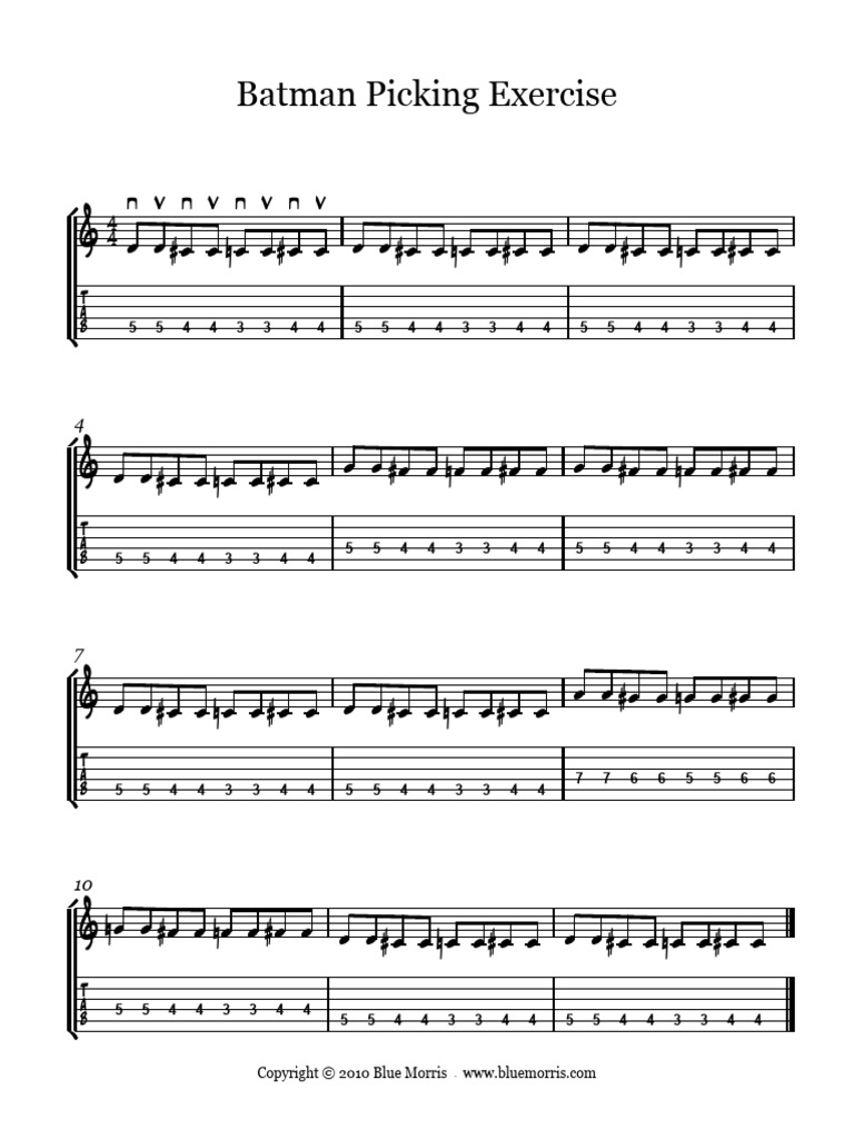Batman Full - Guitar or Advanced Keyboard | PDF