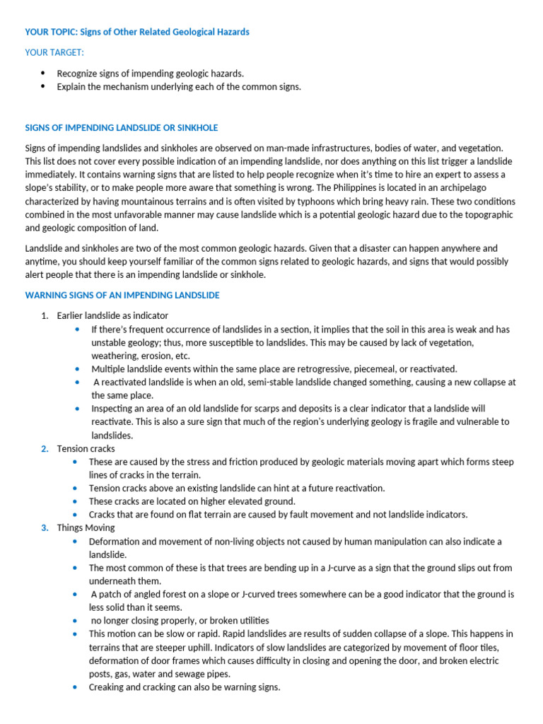 DRRR Q2-TOPIC 3 | PDF | Landslide | Earth Sciences
