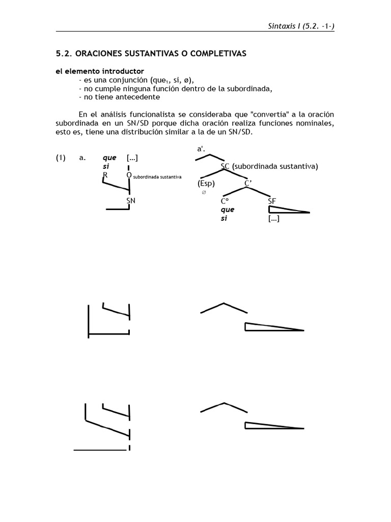 Sintaxis II (Subordinadas) | PDF | Oración (Lingüística) | Mecánica del lenguaje
