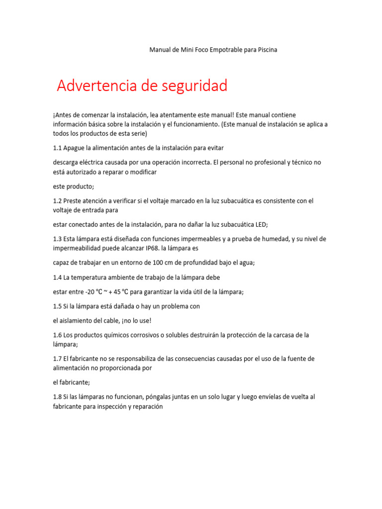 Manual Waking Español Hj-Pe-Pc125 | PDF | Diodo emisor de luz ...