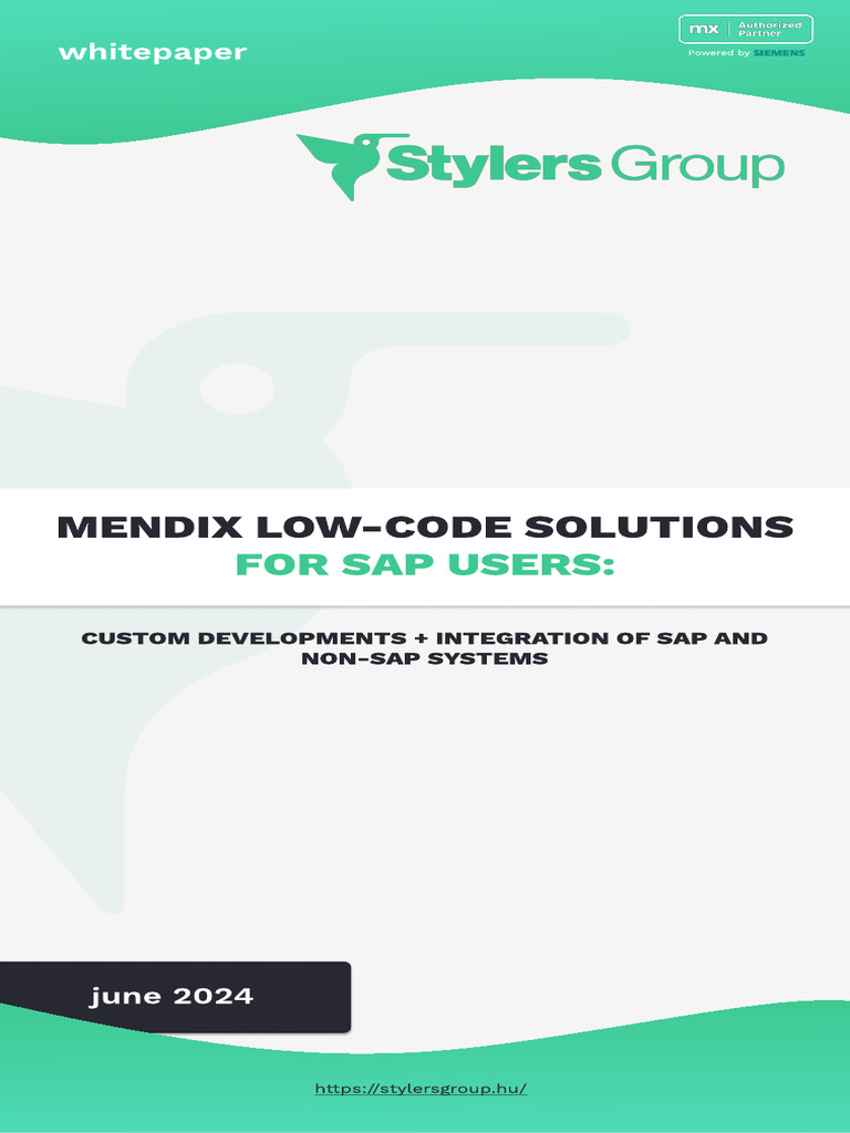 Mendix&SAP Whitepaper | PDF | Software Engineering | Sap Se