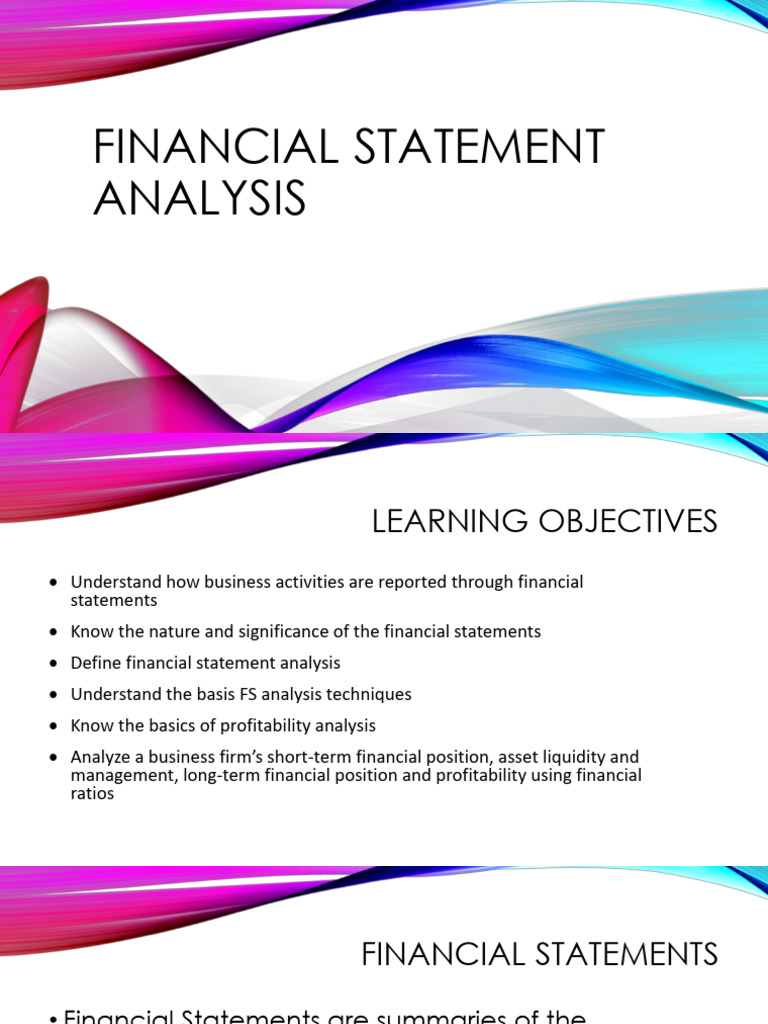 Financial Statement Analysis Techniques | PDF | Revenue | Return On Equity