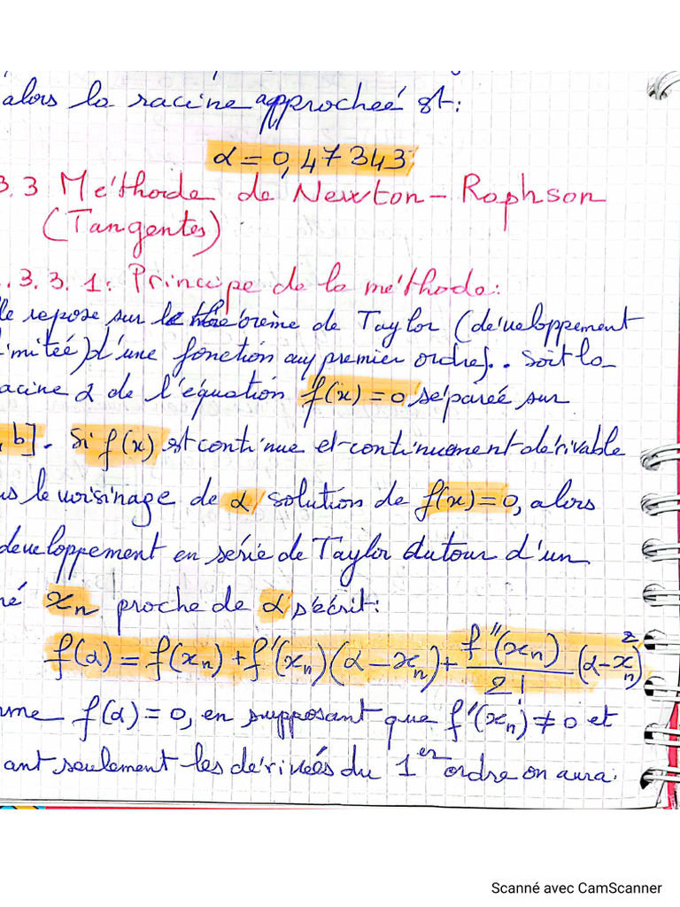 Méthode de Newton Raphson 1 | PDF