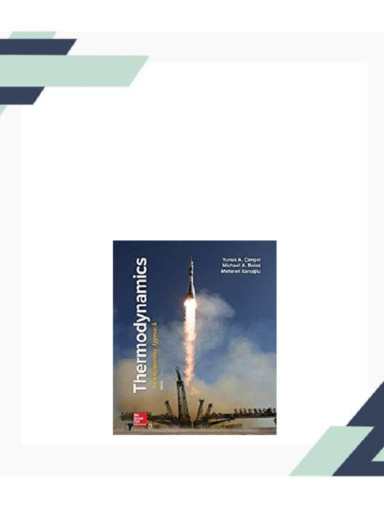 Thermodynamics: An Engineering Approach 9th Edition Yunus A. Çengel ...