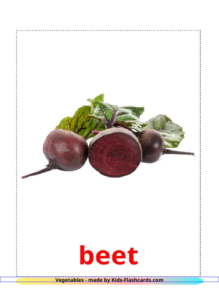 Vegetables 1 A4 | PDF