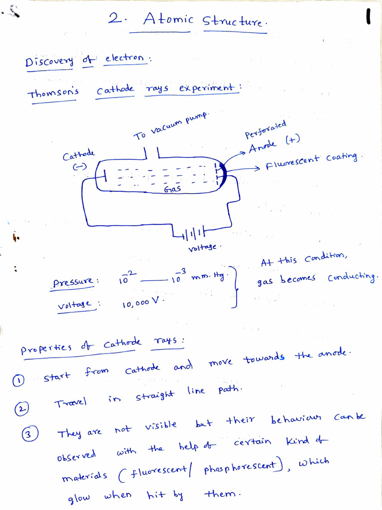 Atomic Structure 1 | PDF