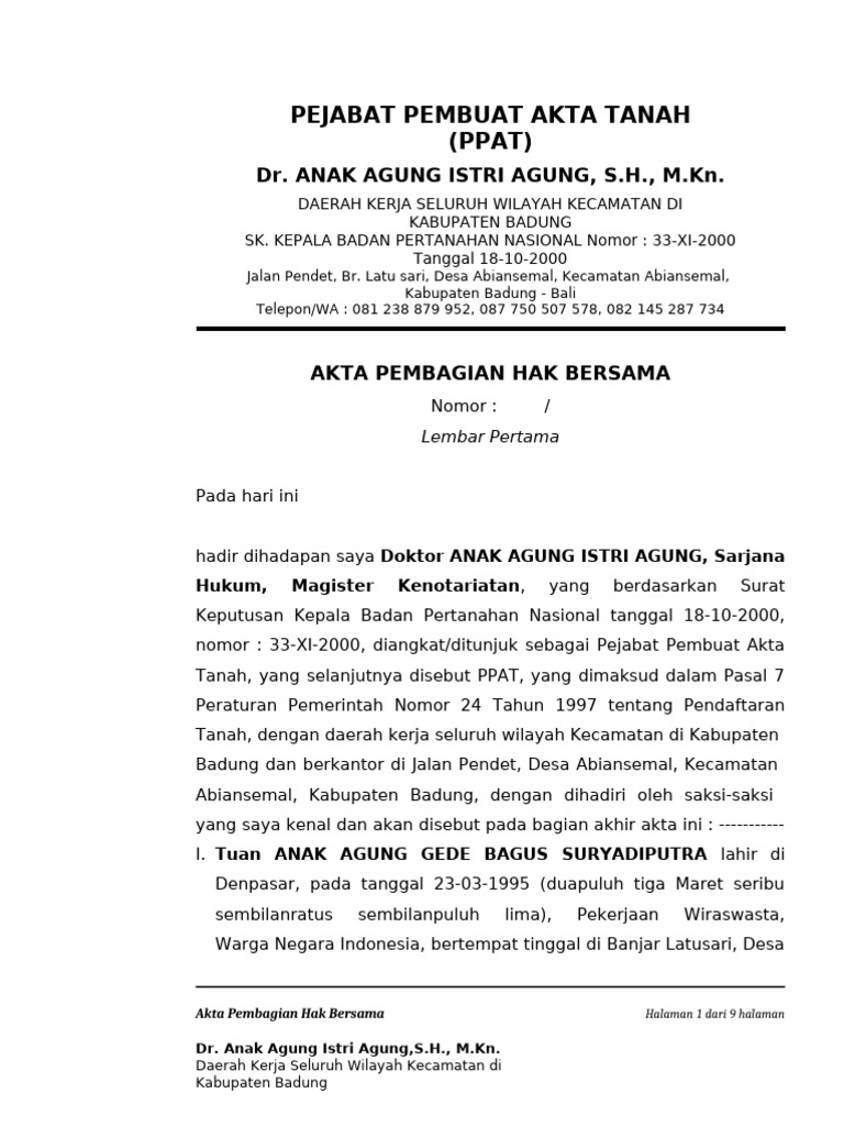 Contoh Aphb | PDF