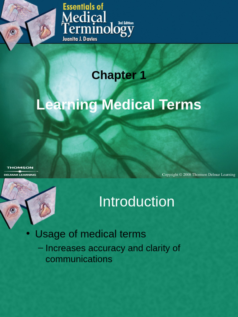 Chapter 01-Learning Medical Terms | PDF | Word | Vowel