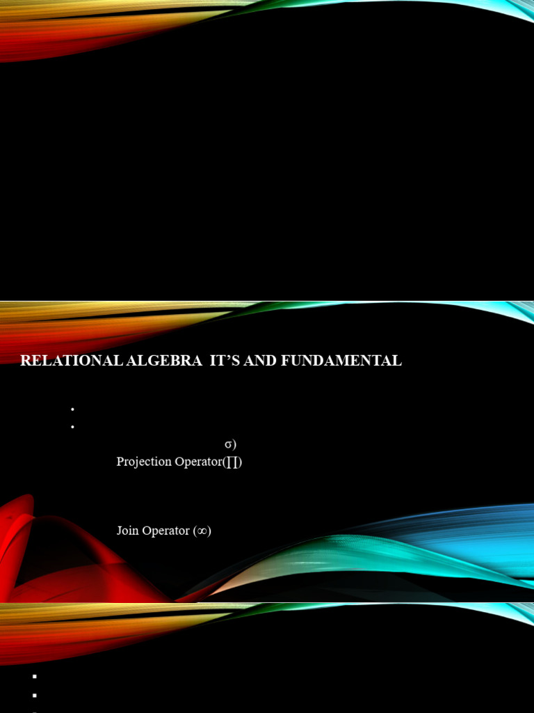 Relational Algebra It's and Fundamental | PDF | Relational Model ...