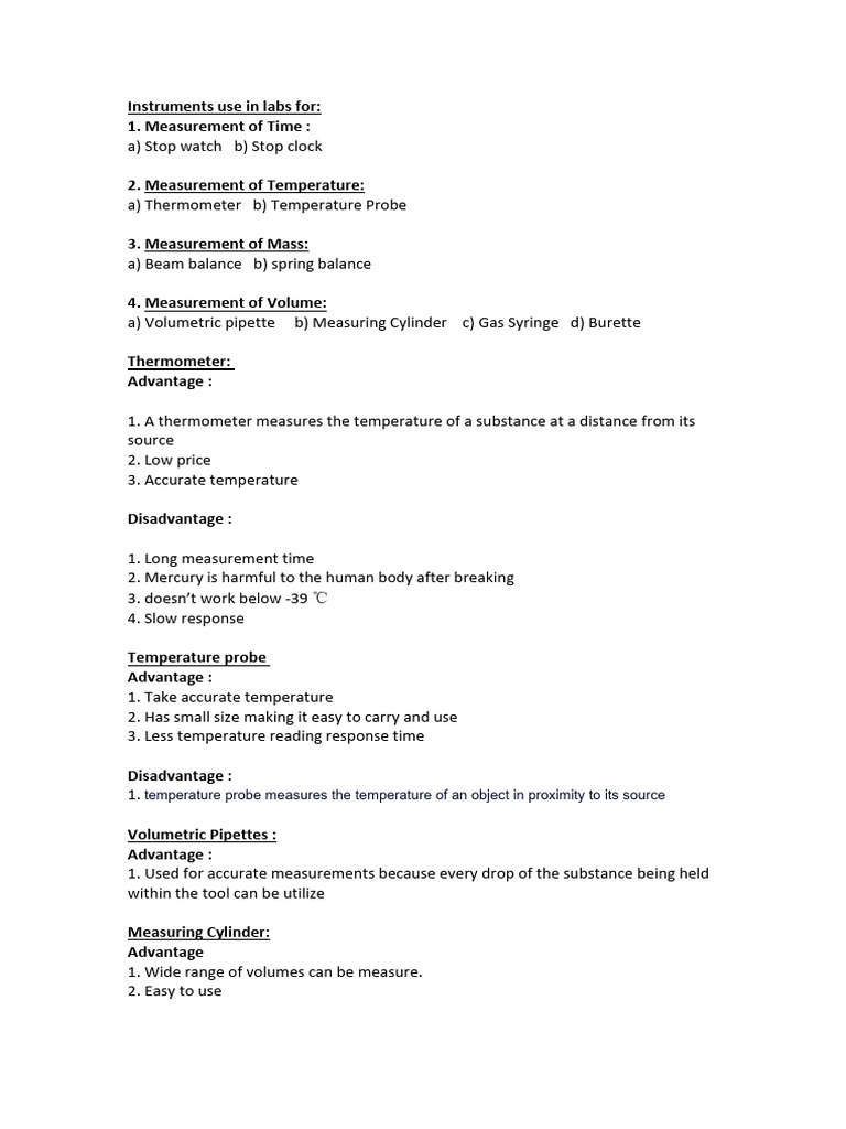Lab Instruments | PDF