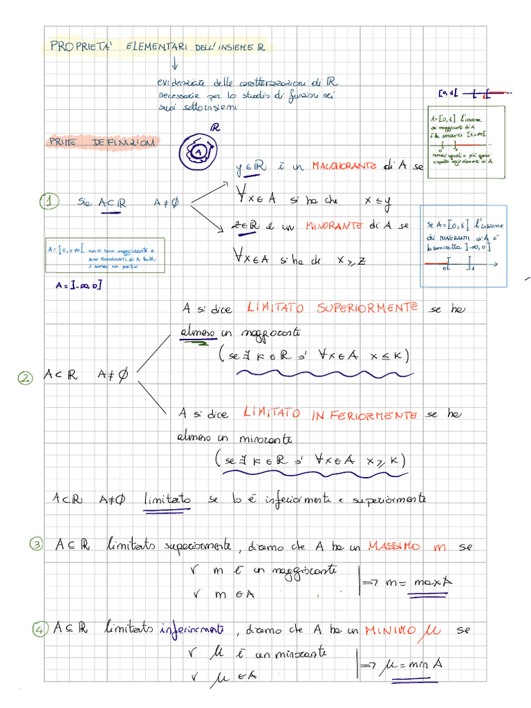 Proprietá Elementari Dell'insieme R | PDF