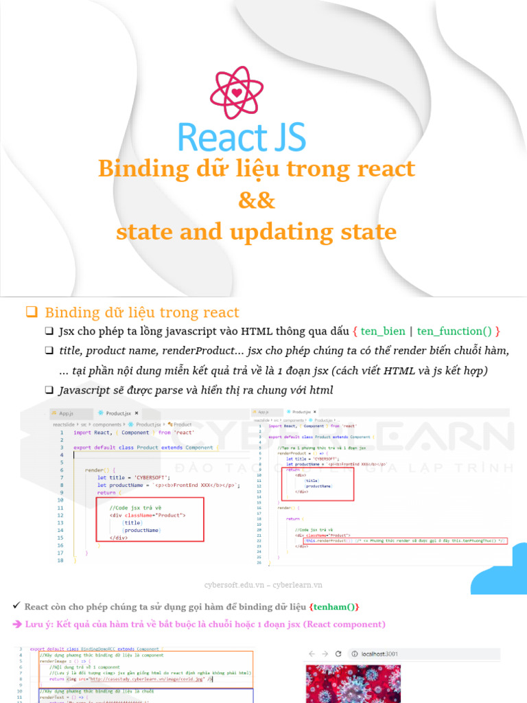 7 Databinding Trong React - mp4 | PDF