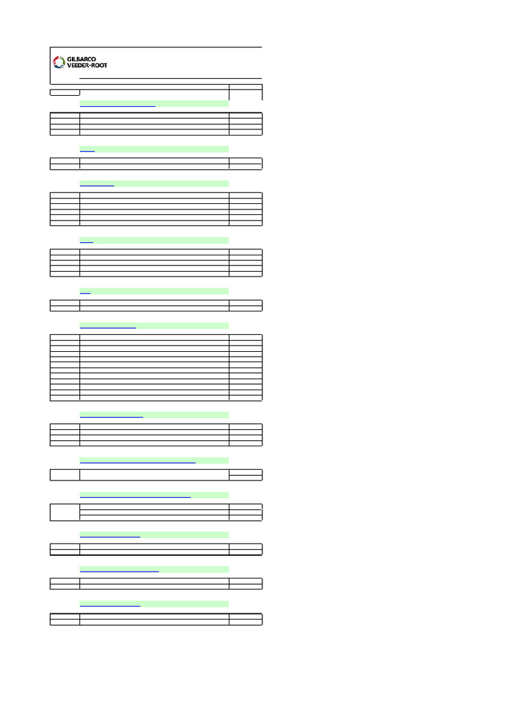 Spare Parts List for Pumping Units | PDF | Machines | Equipment