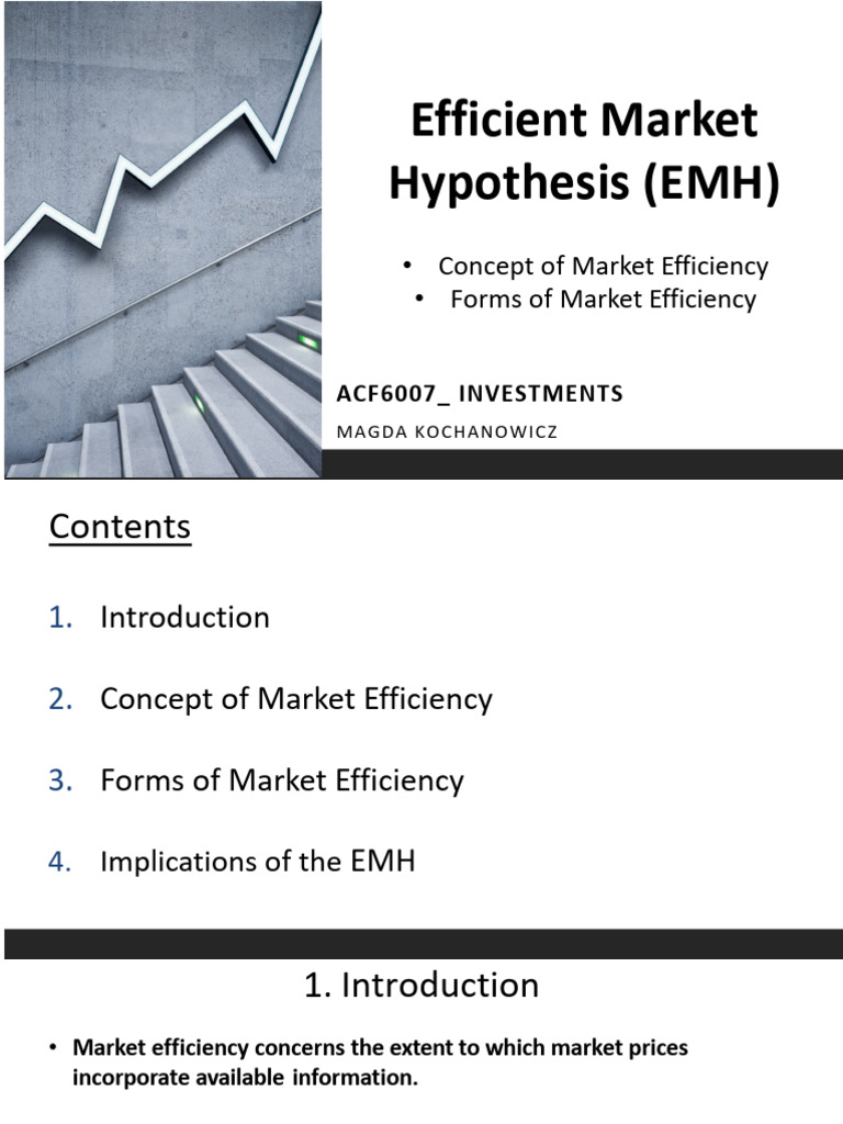 Understanding Market Efficiency Forms | PDF | Efficient Market ...