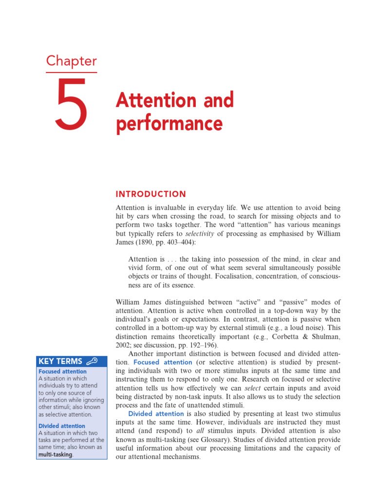 attention and performance | PDF | Attention | Perception