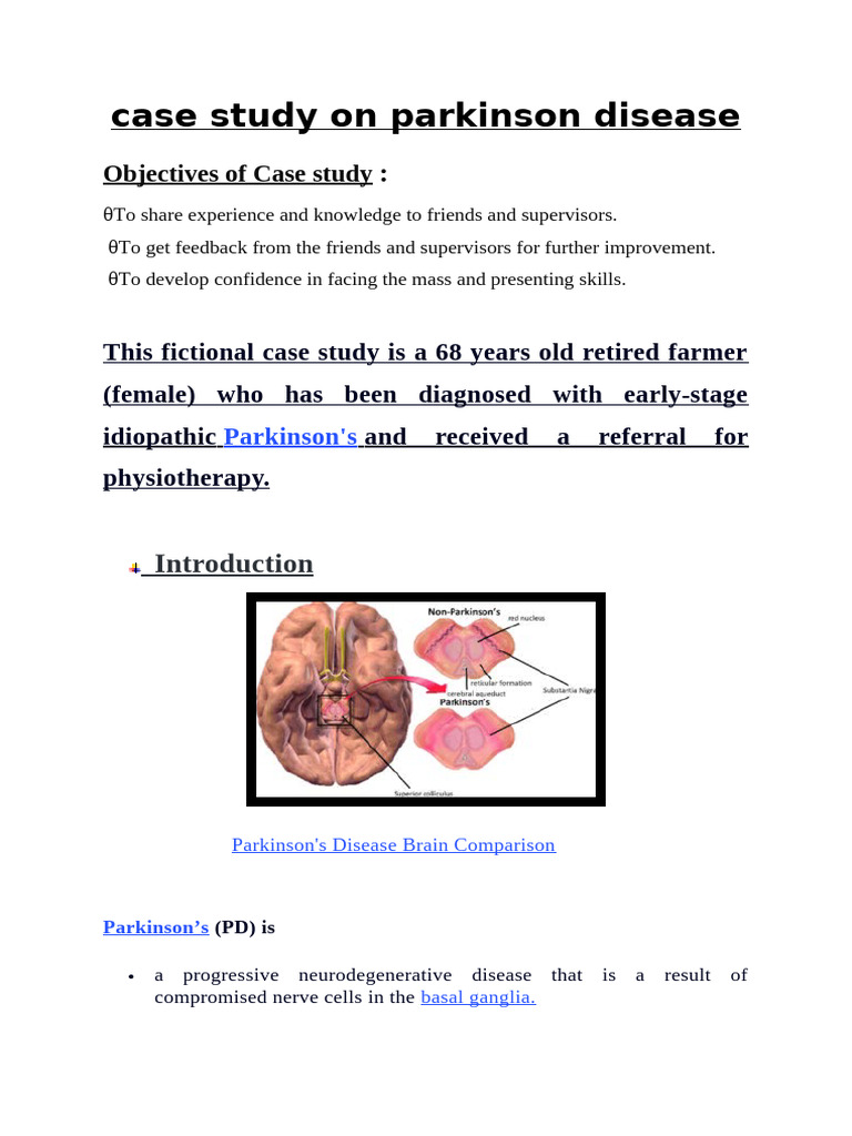 case | PDF | Parkinson's Disease | Sleep