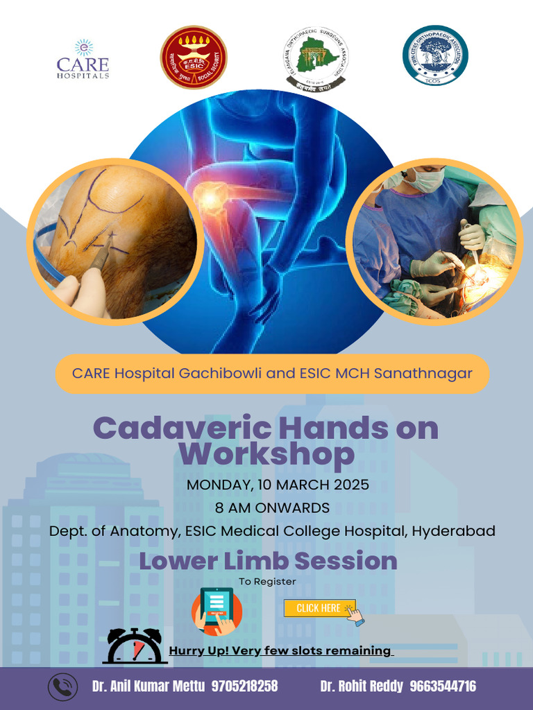 Cadaveric Hands On Workshop Lower Limb | PDF | Surgery | Surgical ...