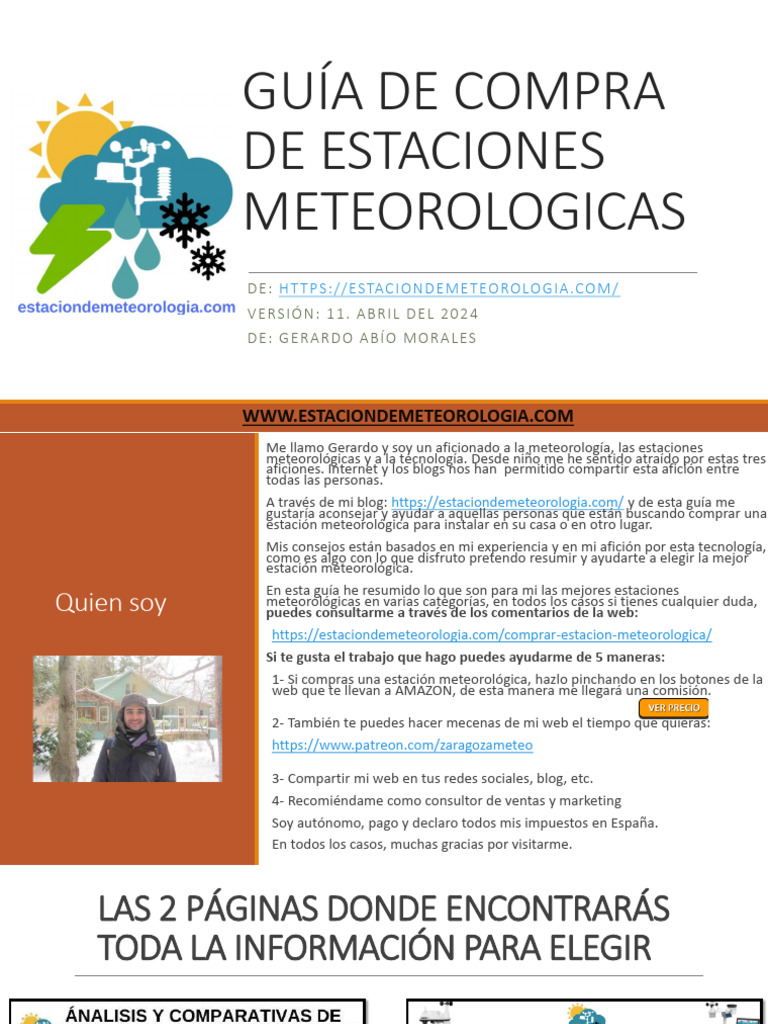 Guía de Compra de Estaciones Meteorologicas - V13 | PDF | Meteorología | Herida
