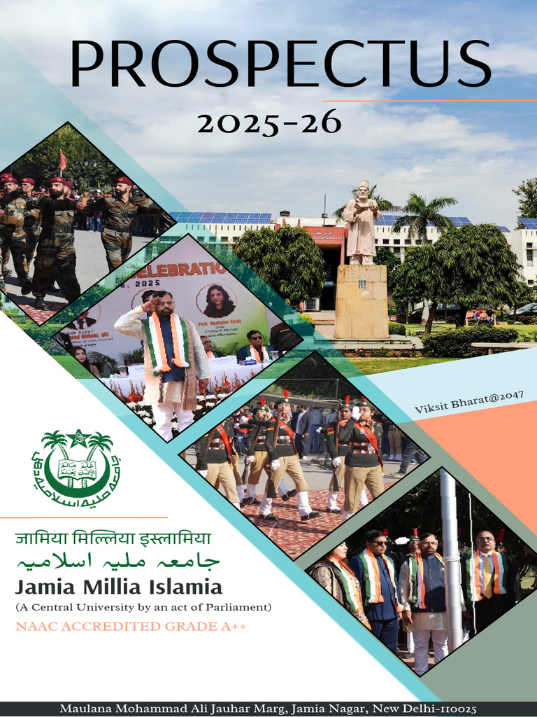 Jamia Millia Islamia Prospectus 2025-26 | PDF